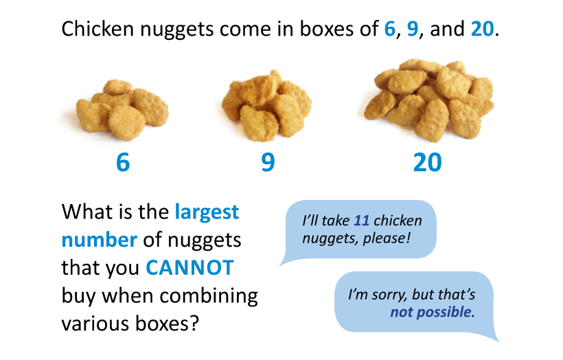 3. Chicken Nuggets – Play With Your Math